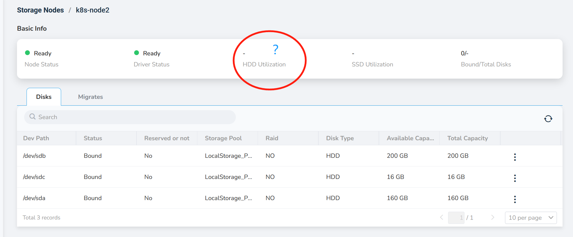 Hwameistor Ui Storage Nodes Missing Hdd Utilization · Issue 12 · Hwameistorhwameistor Ui 