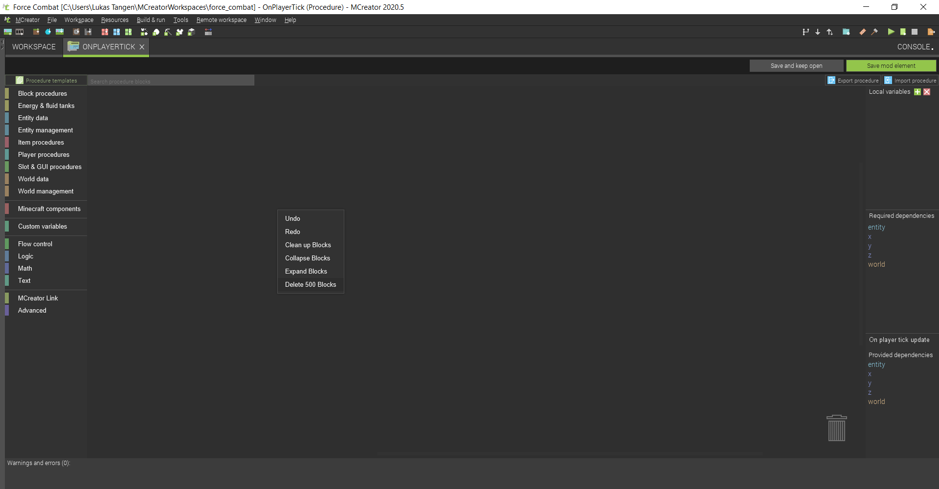 Cannot see anything when opening a specific procedure · Issue #664 ...