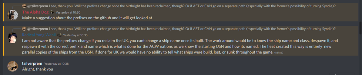 CAN / WIF / RAJ / SAF / AST - Rework for Warship Names and Prefixes · Issue #20787 · Kaiserreich ...