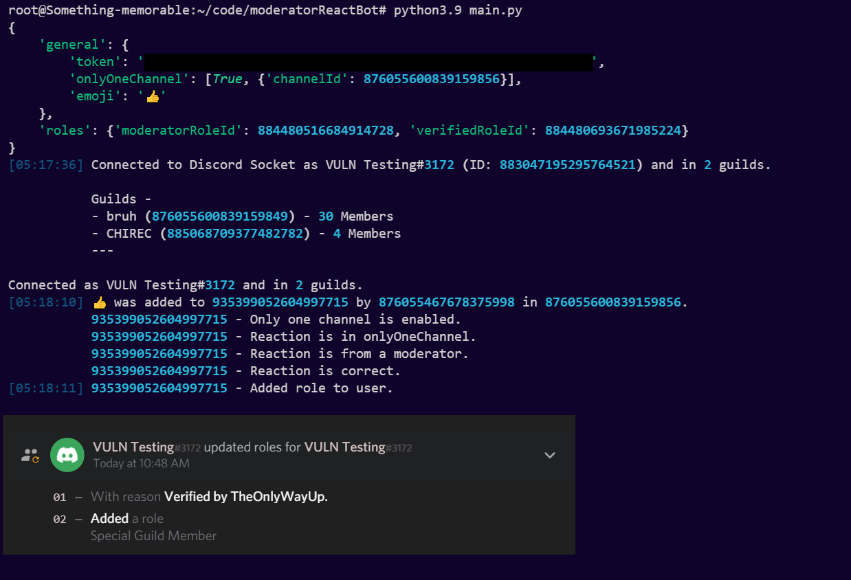 GitHub - TheOnlyWayUp/moderatorReactBot: 👮💬 Approve/Deny Discord Users ...