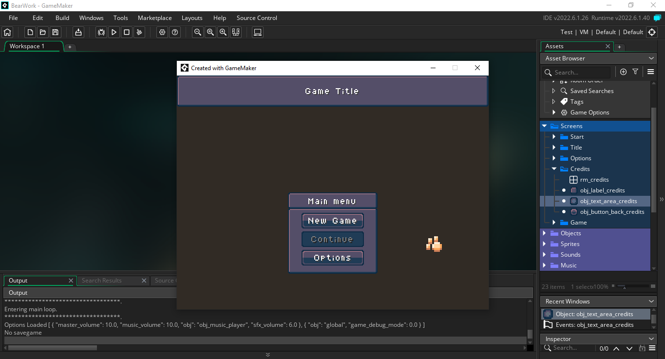GitHub - matias-hettich-castillo/BearWork: Repository of BearWork, a Game Maker Studio 2 framework