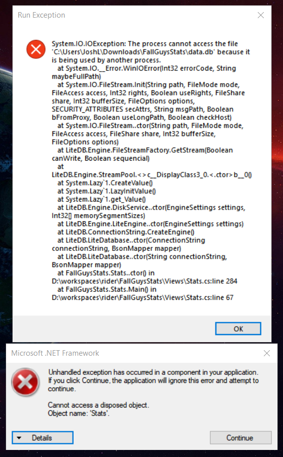 [bug] Various Bugs Issues · Issue 241 · Shootme Fallguysstats · Github