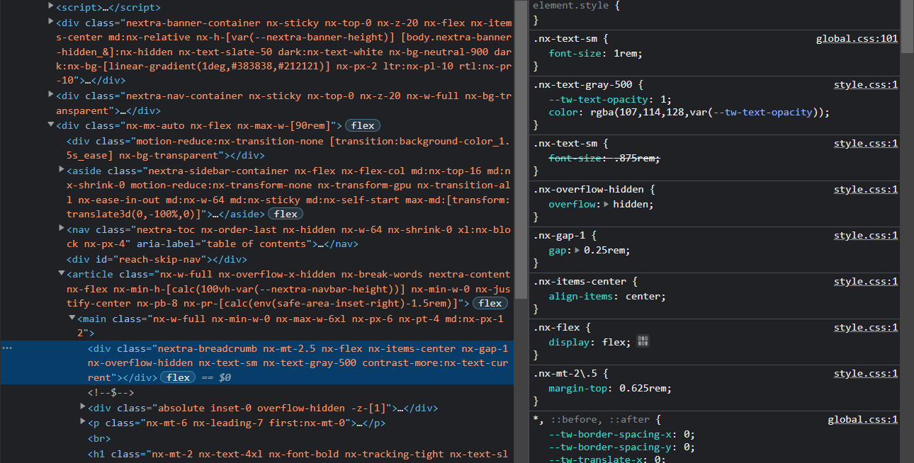 Breadcrumb disappeared after upgrading to nextra@2.2.13 · Issue #1397 · shuding/nextra · GitHub