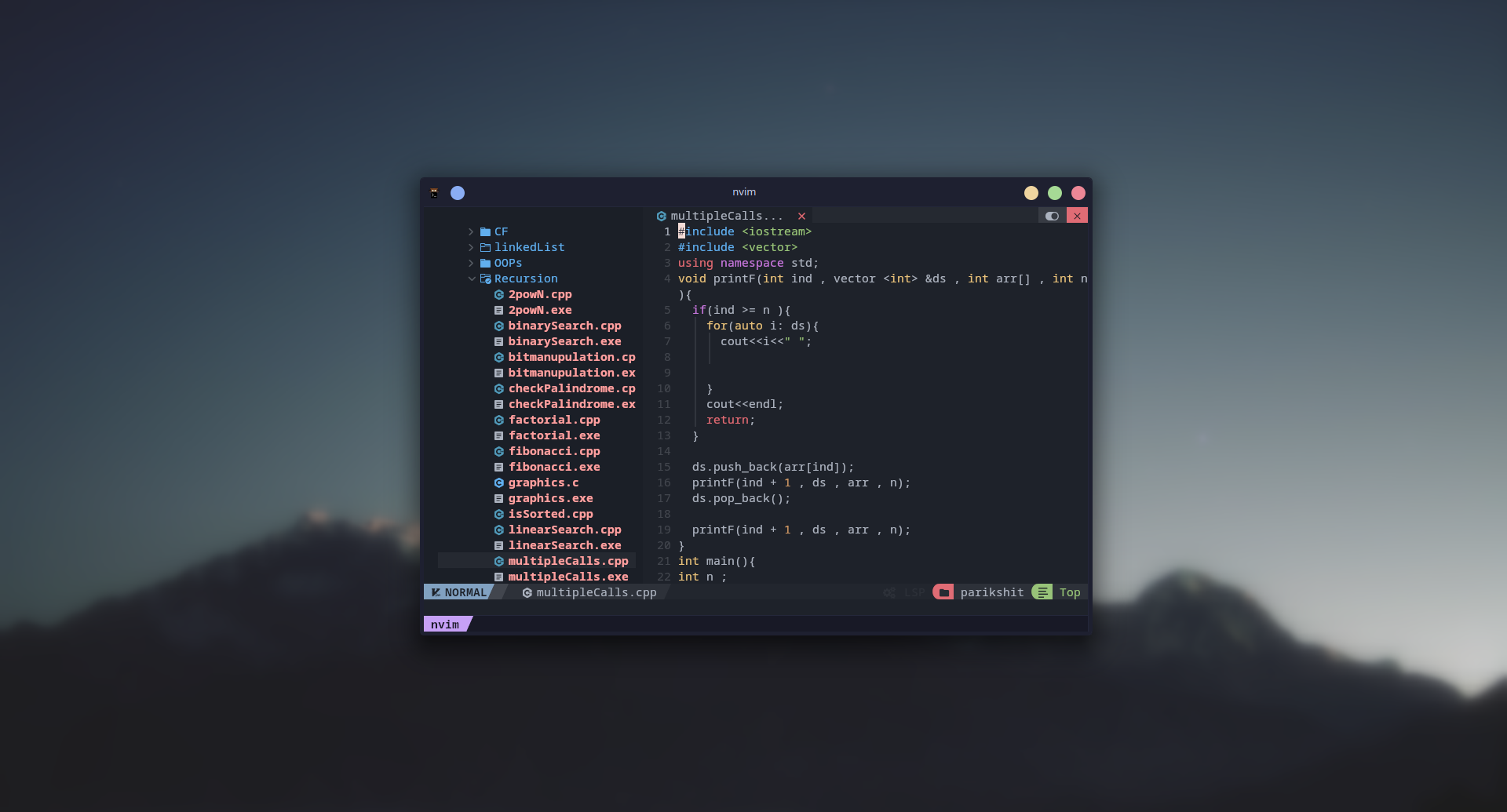 GitHub - DCRUSTODC/nvim-dots: Neovim dope setup for CPP on Arch