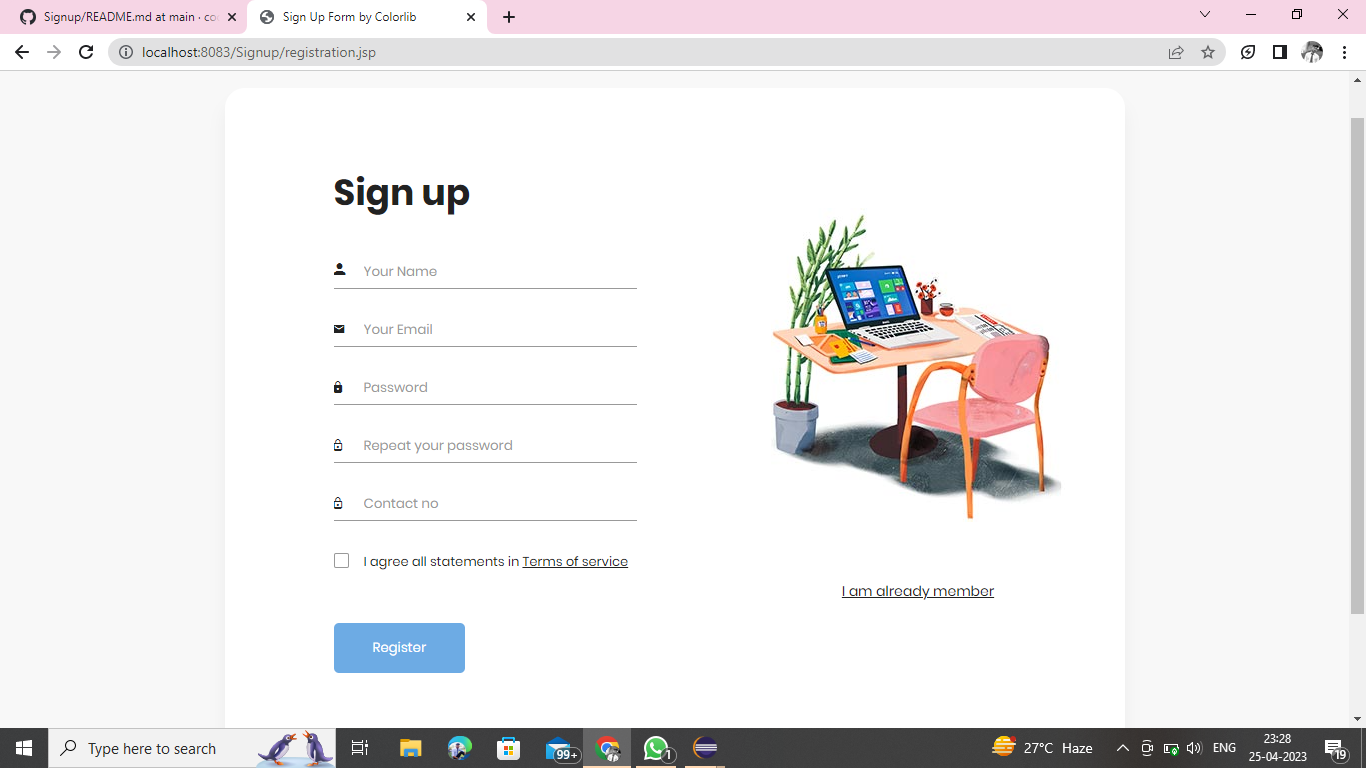 GitHub - codersandeep16/Signup: Login and Registration using JSP ...