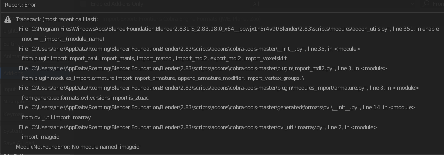 Blender plugin disappeared after the most recent tools update · Issue #147 · OpenNaja/cobra ...