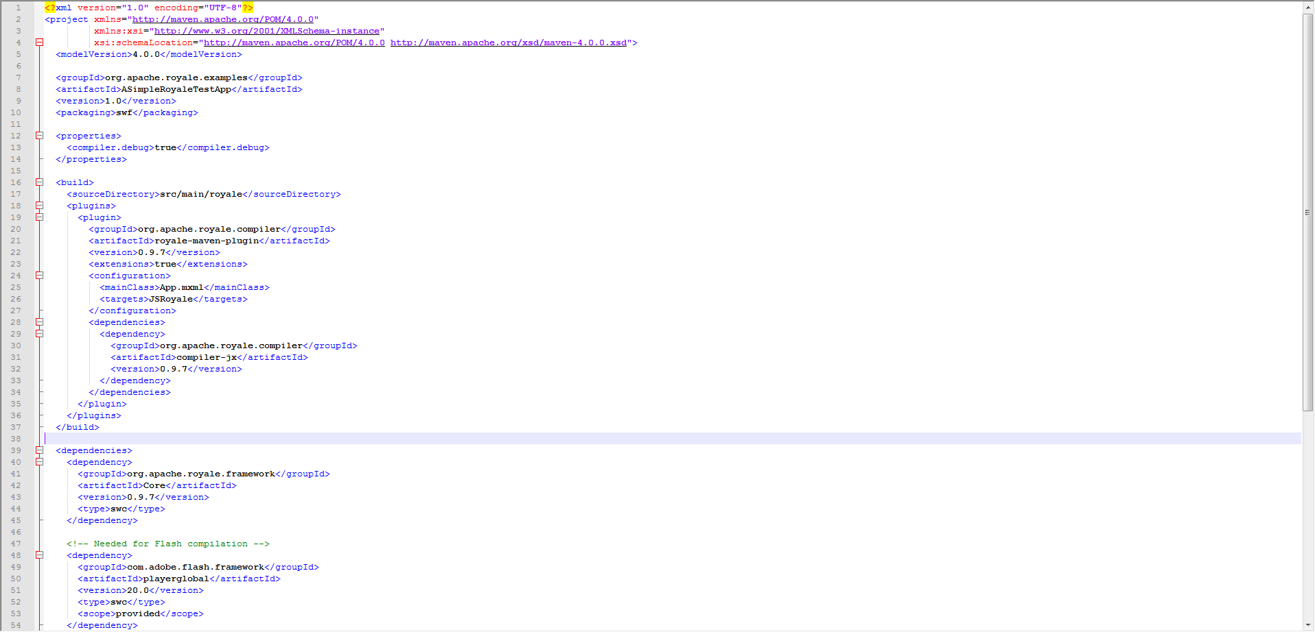 Create Royale project with Maven · Issue #928 · apache/royale-asjs · GitHub