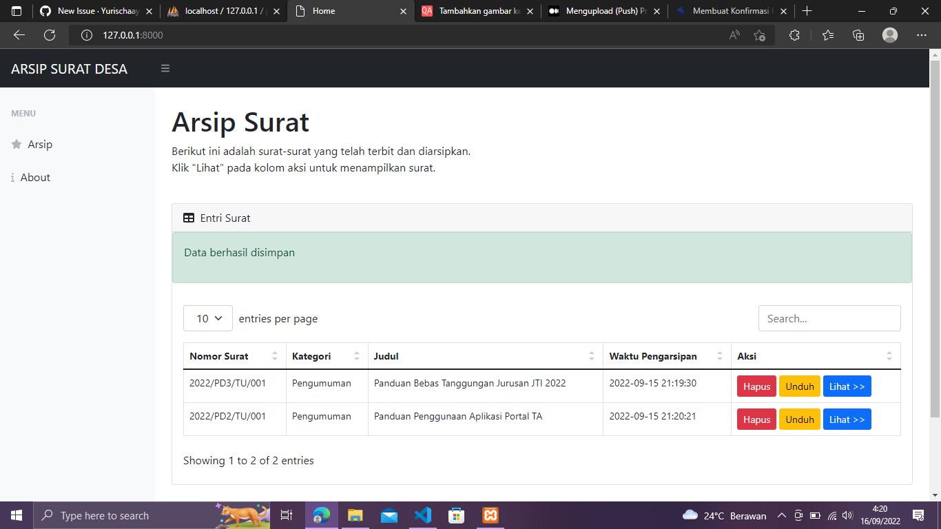 GitHub - Yurischaays15/Arsip-Surat-Desa-Sertifikasi: Tugas Pengarsipan Surat Praktek Sertifikasi ...