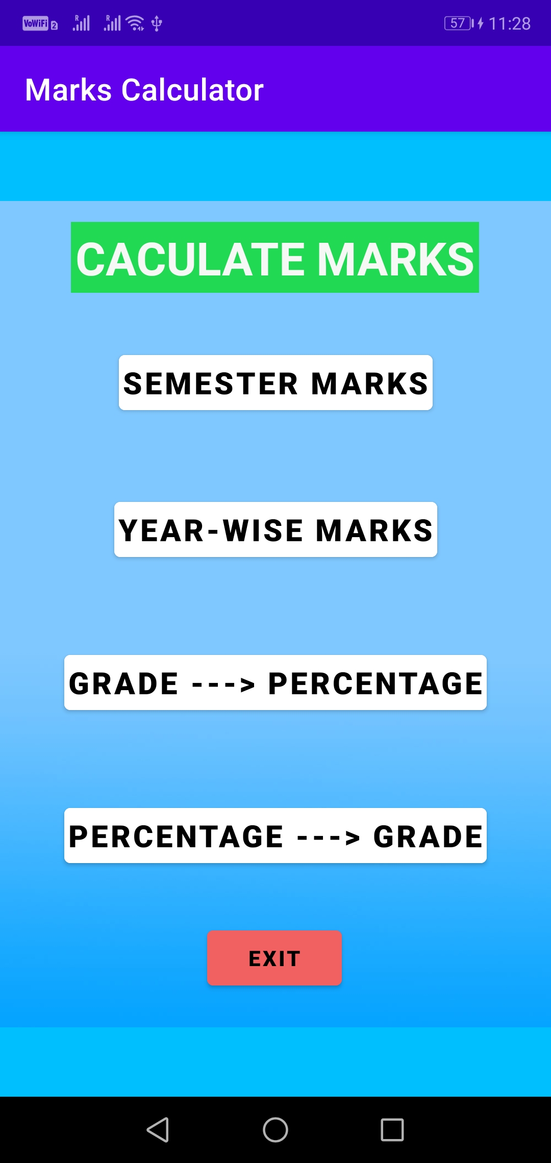 GitHub - Raushan1156/Calculate_Marks_App: Multi Screen transferring data