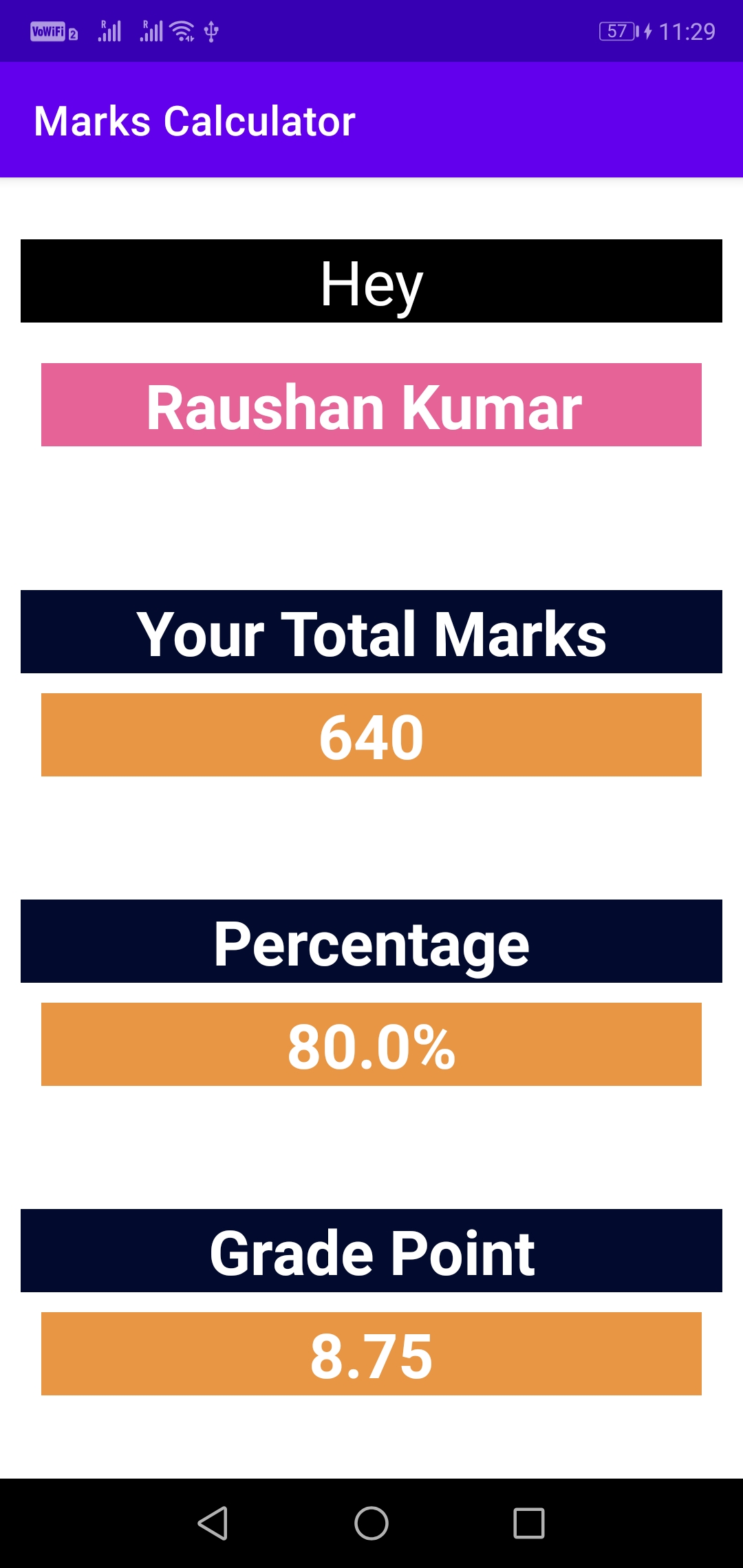 GitHub - Raushan1156/Calculate_Marks_App: Multi Screen transferring data