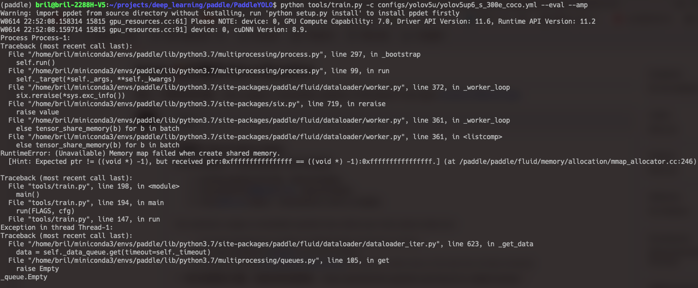 tt100k yolov5up6 训练报错 · Issue #159 · PaddlePaddle/PaddleYOLO · GitHub