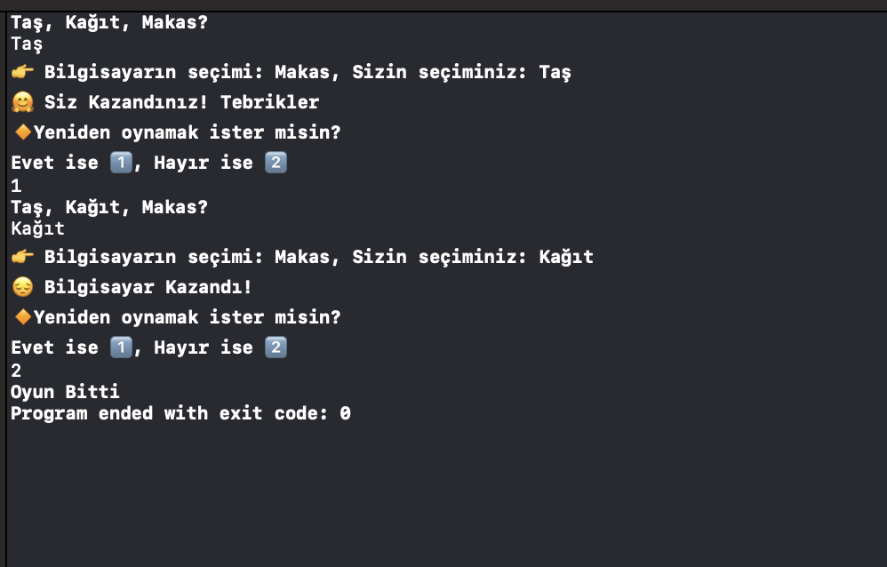 GitHub - aleyaktas/RockPaperScissors: UP School & Akbank IOS Bootcamp Homework-1