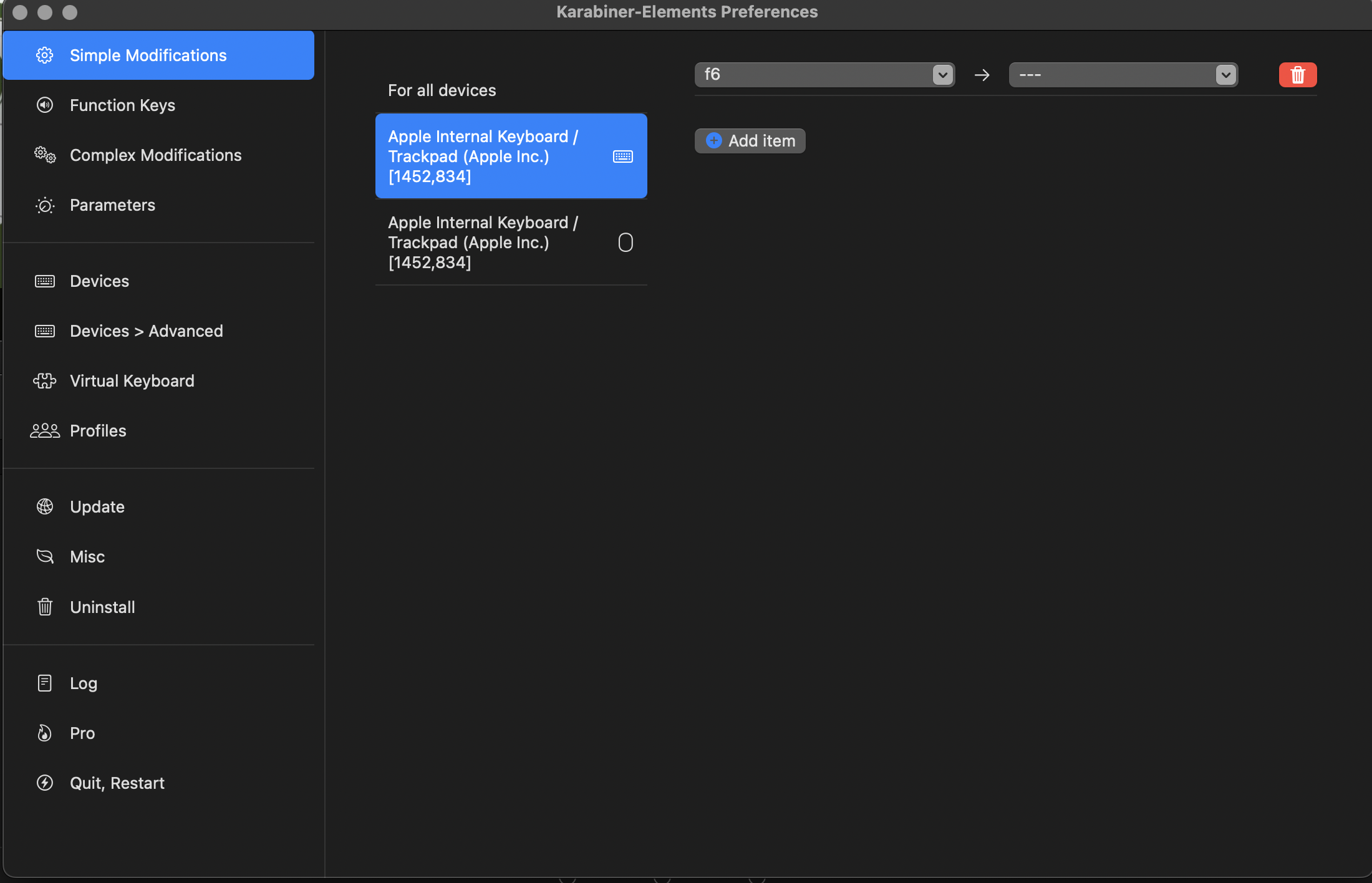 Changing 'Focus' on F6 to screenshot an area. · Issue #3222 · pqrs-org/Karabiner-Elements · GitHub
