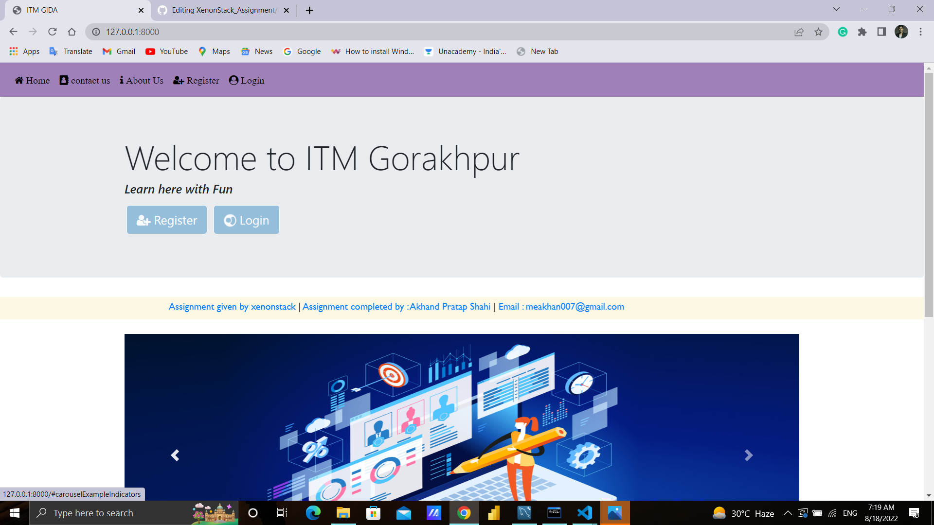 GitHub - AkhandShahi/XenonStack_Assignment: I have created the project to complete the task ...