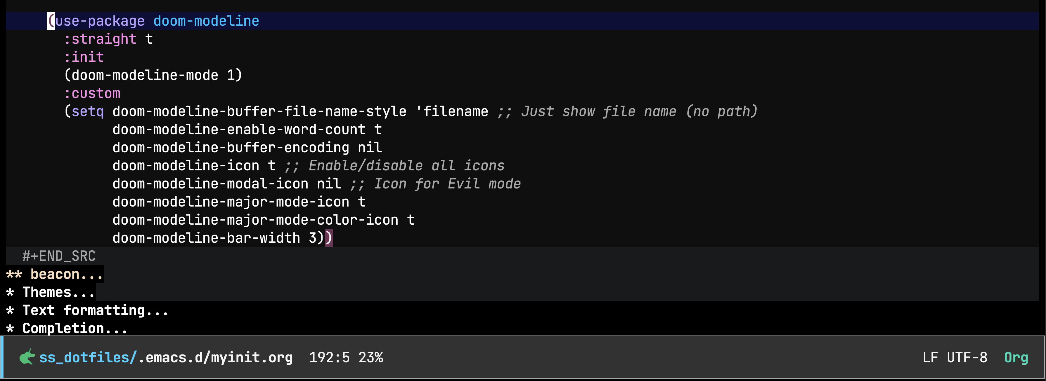 doom-modeline changes not fully taking effect · Issue #535 · seagle0128/doom-modeline · GitHub