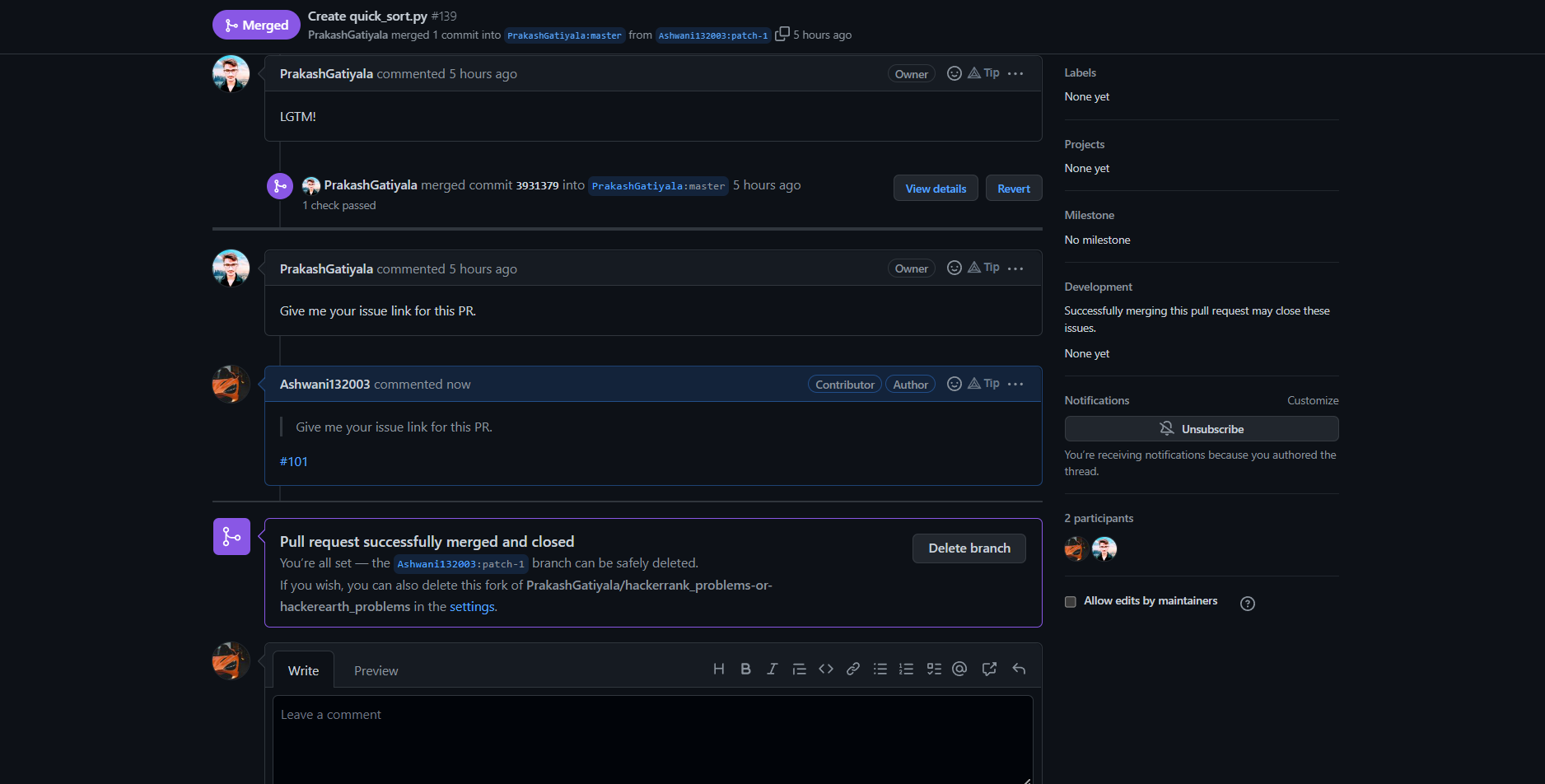 Challenge -1-30 · Issue #215 · scaleracademy/scaler-september-open-source-challenge-2022 · GitHub