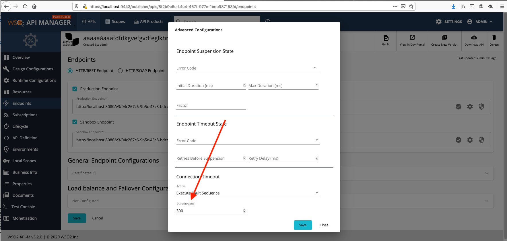 Default Endpoint Timeout Configuration Is 300ms Which Is Wrong · Issue 8995 · Wso2product Apim
