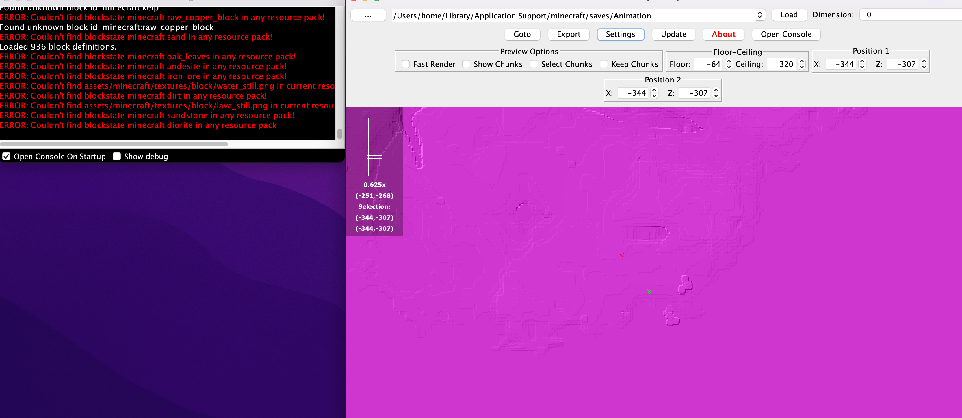 Default MC Textures don't load [Using LTS on MAC OS] · Issue #197 · jmc2obj/j-mc-2-obj · GitHub