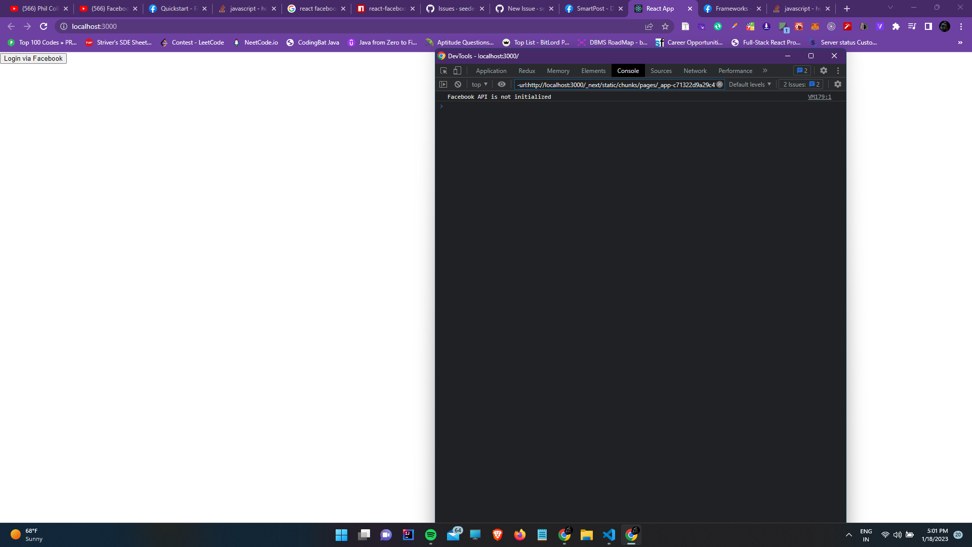 React : Facebook API is not initialized · Issue #215 · seeden/react-facebook · GitHub