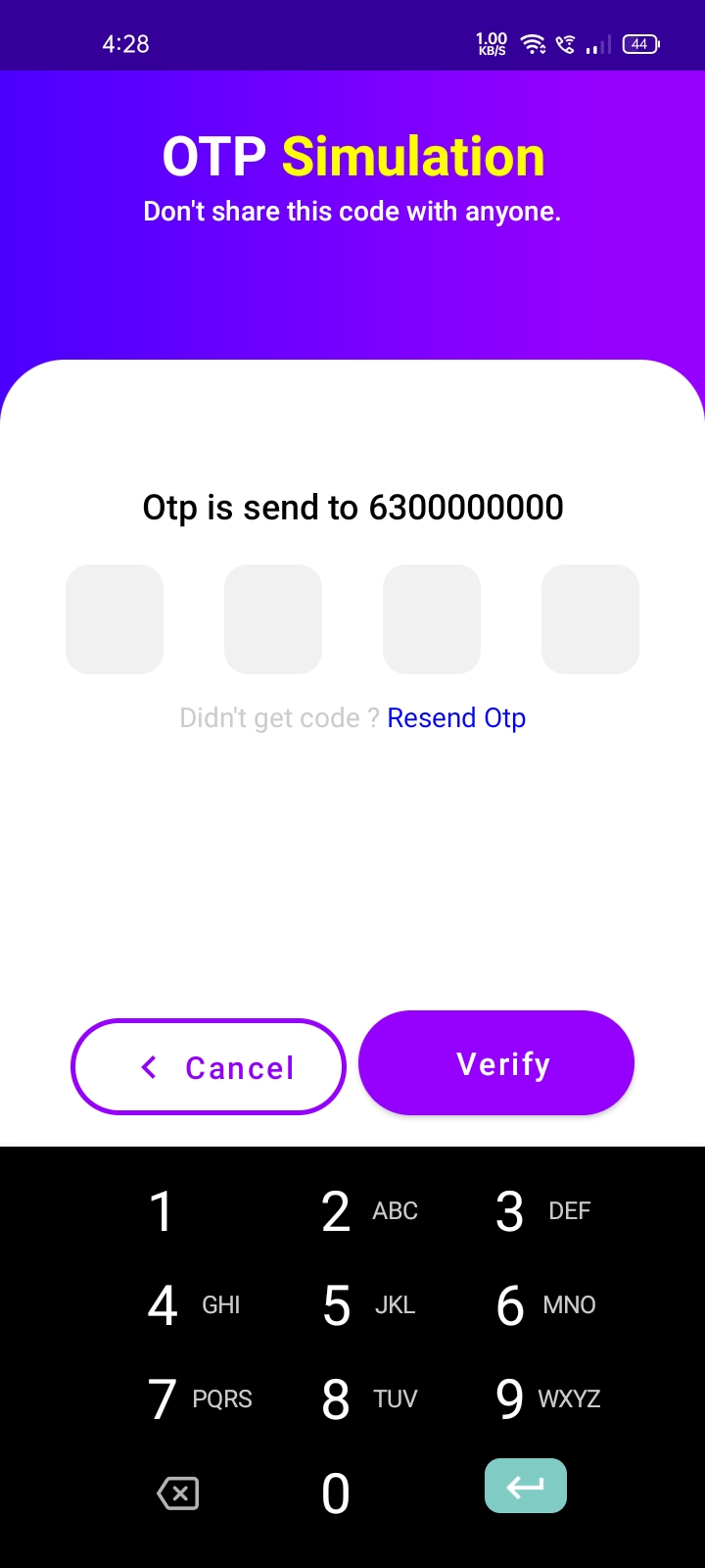 GitHub - pratyakshSoni1/Otp-Verification-Simulation: This Otp code ... GitHub - pratyakshSoni1/Otp-Verification-Simulation: This Otp code ...