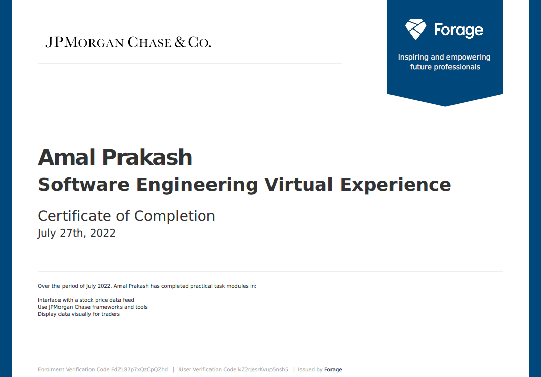 GitHub - amalprakash5/JP-Morgan-Chase-Virtual-Experience