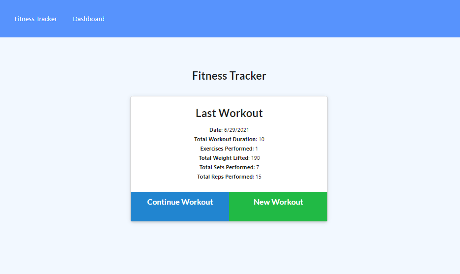 GitHub - sethvance26/Workout-Tracker: Workout Tracker is an application ...