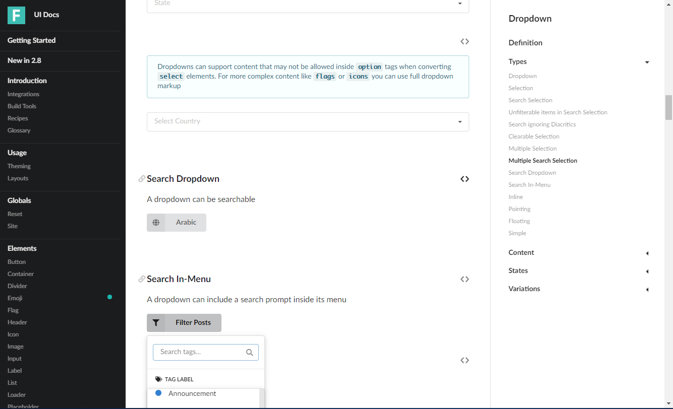 [Dropdown] Search In-Menu positioning does not work correctly · Issue #1711 · fomantic/Fomantic ...