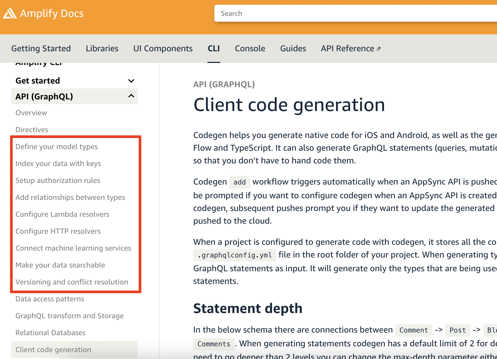 Simplify subheadings for sidebar · Issue #3156 · aws-amplify/docs · GitHub