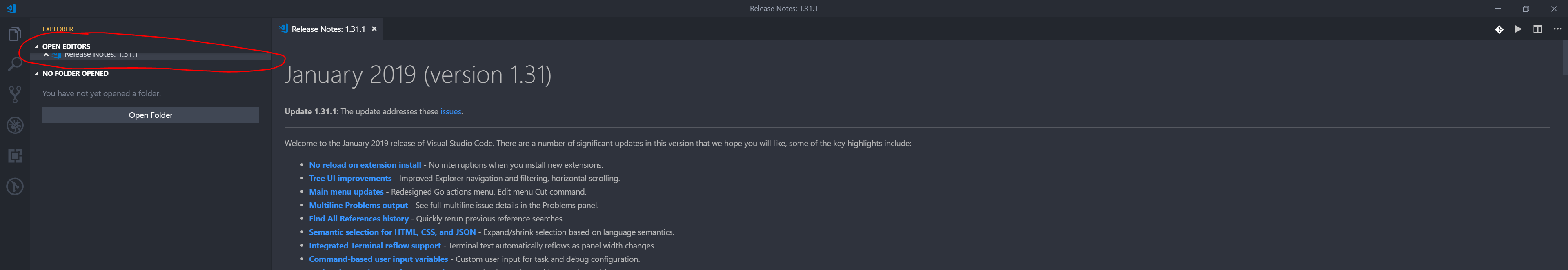 Open Editors Title Cuts Off First Editor In List · Issue 68591 · Microsoftvscode · Github