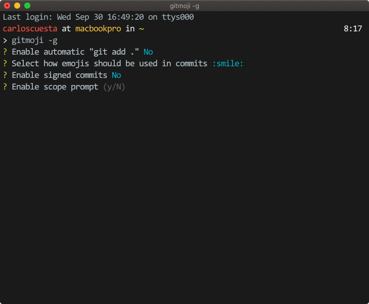 [Feature request]: Add --scope option to gitmoji -c command · Issue #465 · carloscuesta/gitmoji ...