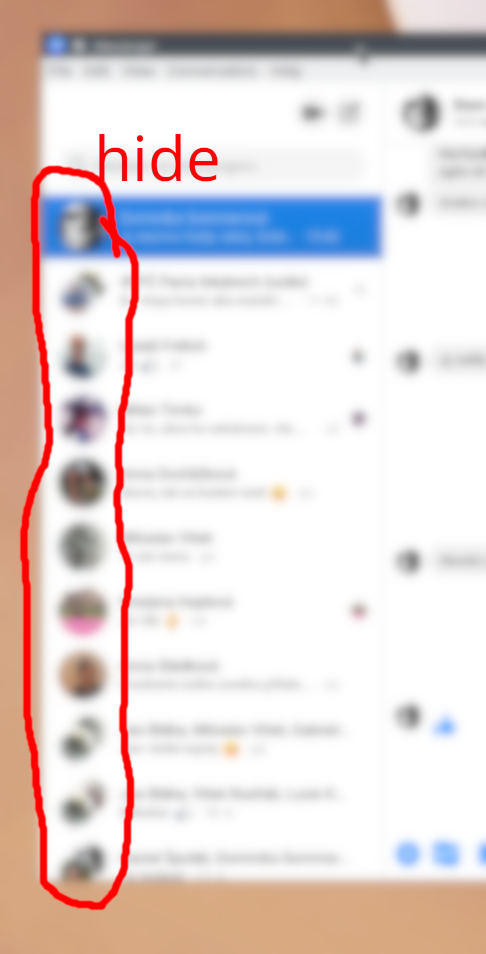 Feature request: add option to hide conversations avatars to make sidelist more compact · Issue ...
