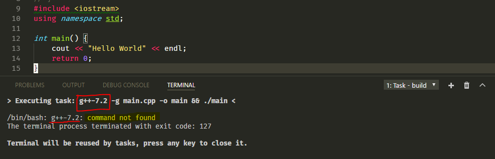 Wslubuntu Cant Run Build Task For Gcc 720 Compiler · Issue 2792 · Microsoftwsl · Github