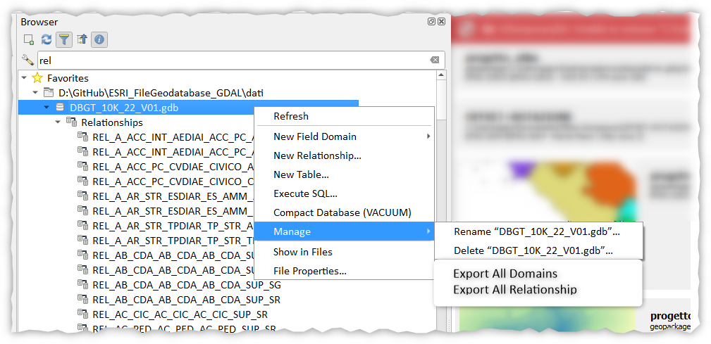 Browser Export All Field Domains And All Relationships · Issue 51924 · Qgisqgis · Github