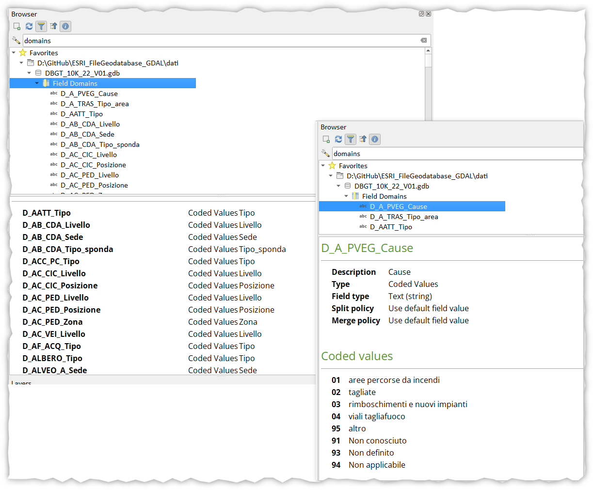 Browser Export All Field Domains And All Relationships · Issue 51924 · Qgisqgis · Github