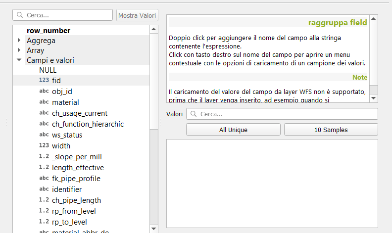Field And Values List Error In Field Calculator · Issue 34544 · Qgis
