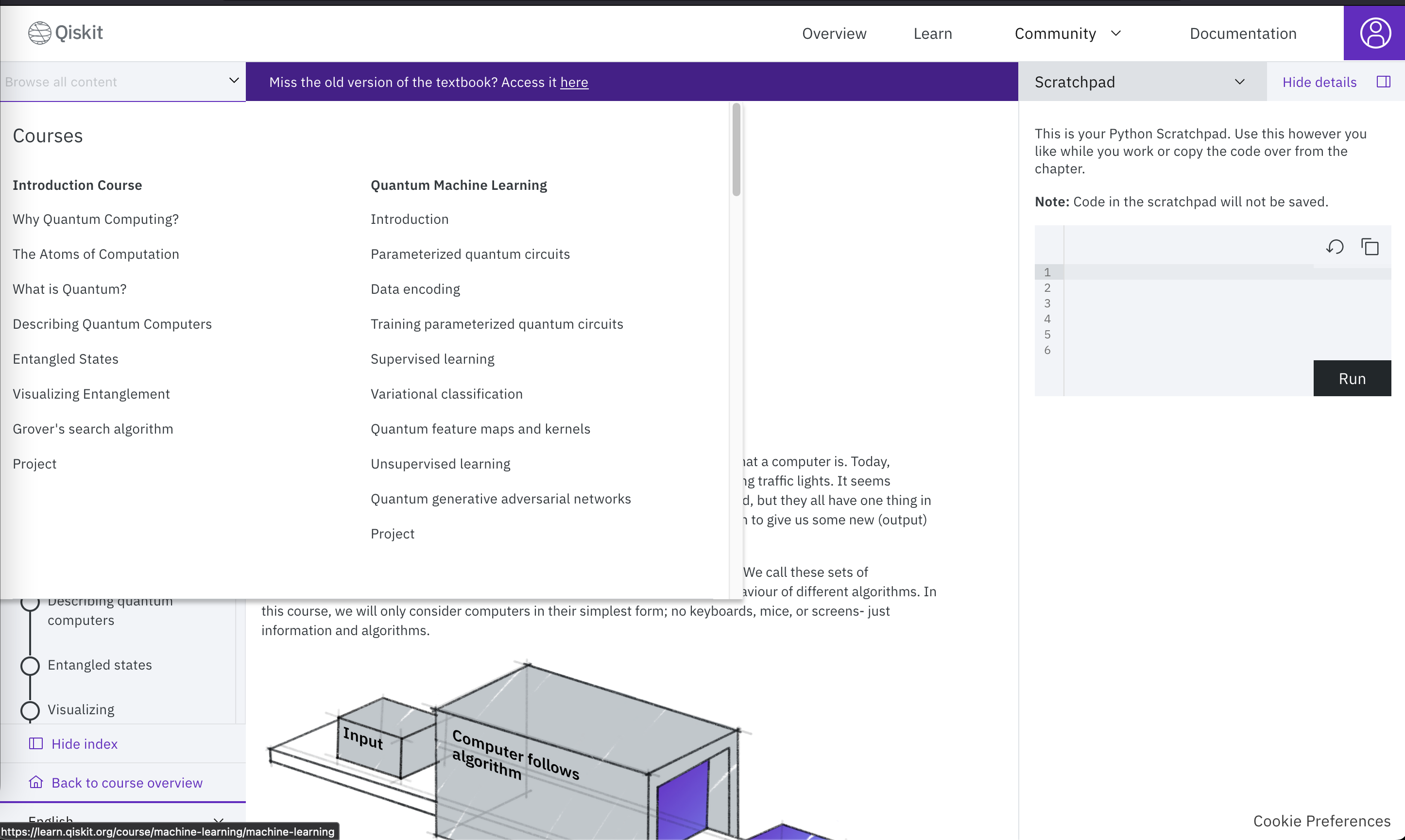 Bug: Broken link for QML course introduction in "browse all content" dropdown menu · Issue #2727 ...