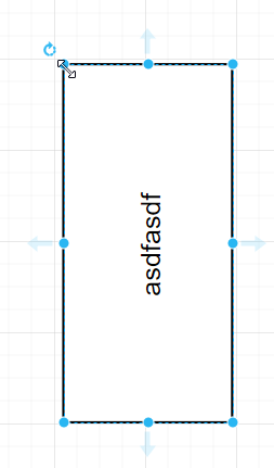 Rotated 90 degree rectangle with text do not align with grid while ...