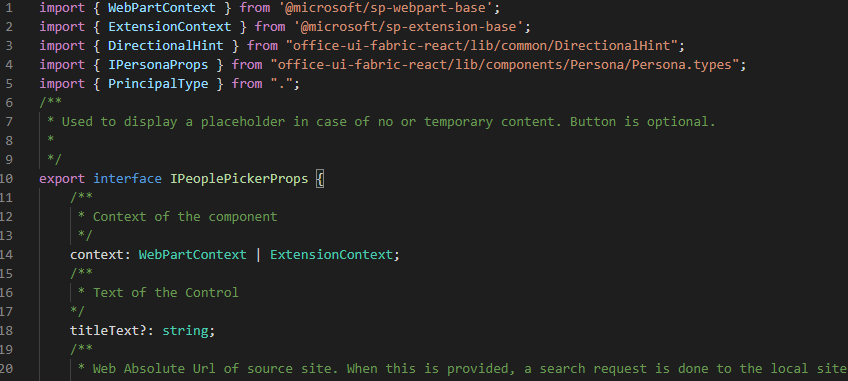 PeoplePicker in ListView Command Set Extension · Issue #1054 · pnp/sp-dev-fx-controls-react · GitHub