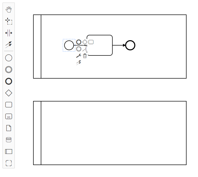 Connection Preview Broken When Creating Message Flow Starting at Start Event · Issue #1431 ...