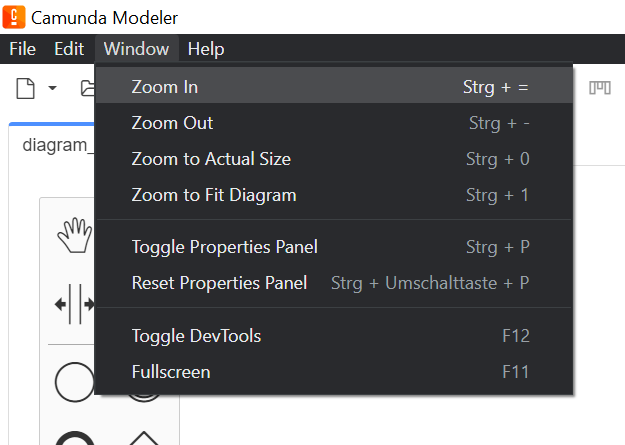 Wrong 'Zoom In' Shortcut Shown in Menu · Issue #2286 · camunda/camunda-modeler · GitHub