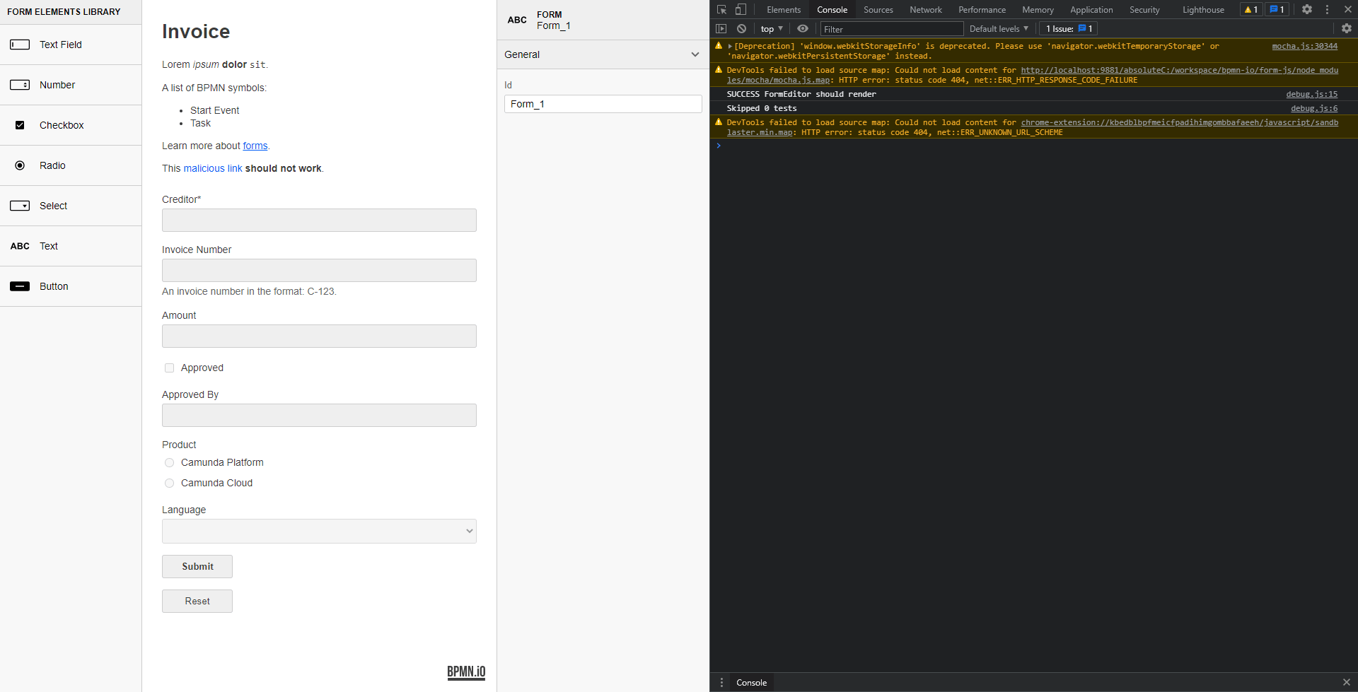 Form Fields Not Updated in Registry on ID Change · Issue #152 · bpmn-io ...