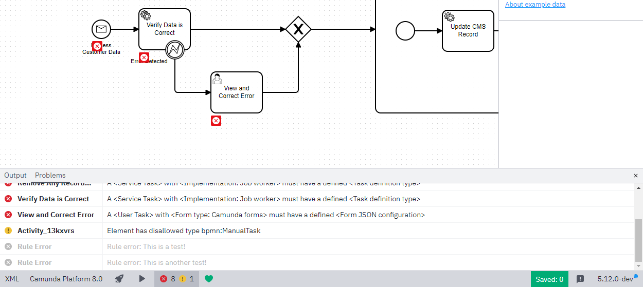 BPMN Editor crashes when a lint rule fails to execute · Issue #3637 · camunda/camunda-modeler ...
