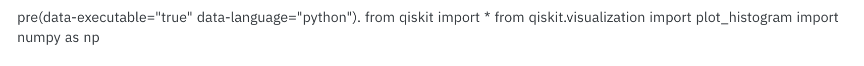 Code blocks note rendering as code blocks · Issue #449 · Qiskit/platypus · GitHub