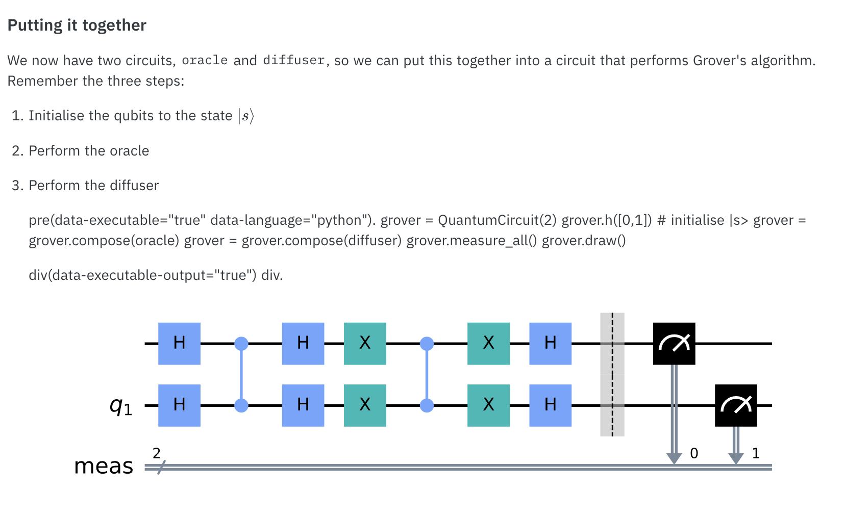 Code blocks note rendering as code blocks · Issue #449 · Qiskit/platypus · GitHub