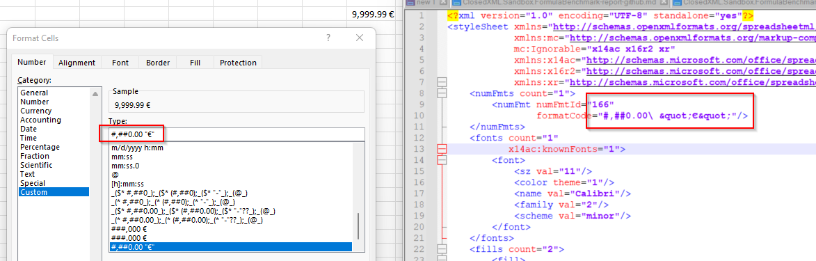 NumberFormat: #. ##0,00 _ € is changed to #, ##000 _ € · Issue #911 ...