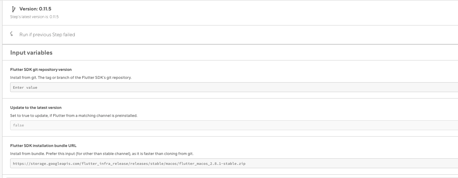 Flutter Version is not been installed or used · Issue #27 · bitrise-steplib/bitrise-step-flutter ...