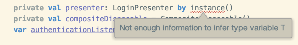 Getting Not Enough Information To Infer Variable Type T From Instance