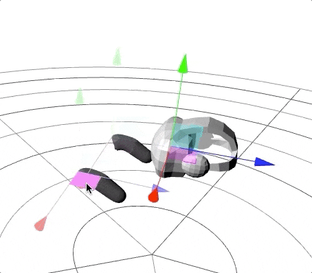 Dragging translation plane moves both controllers if their gizmos are ...
