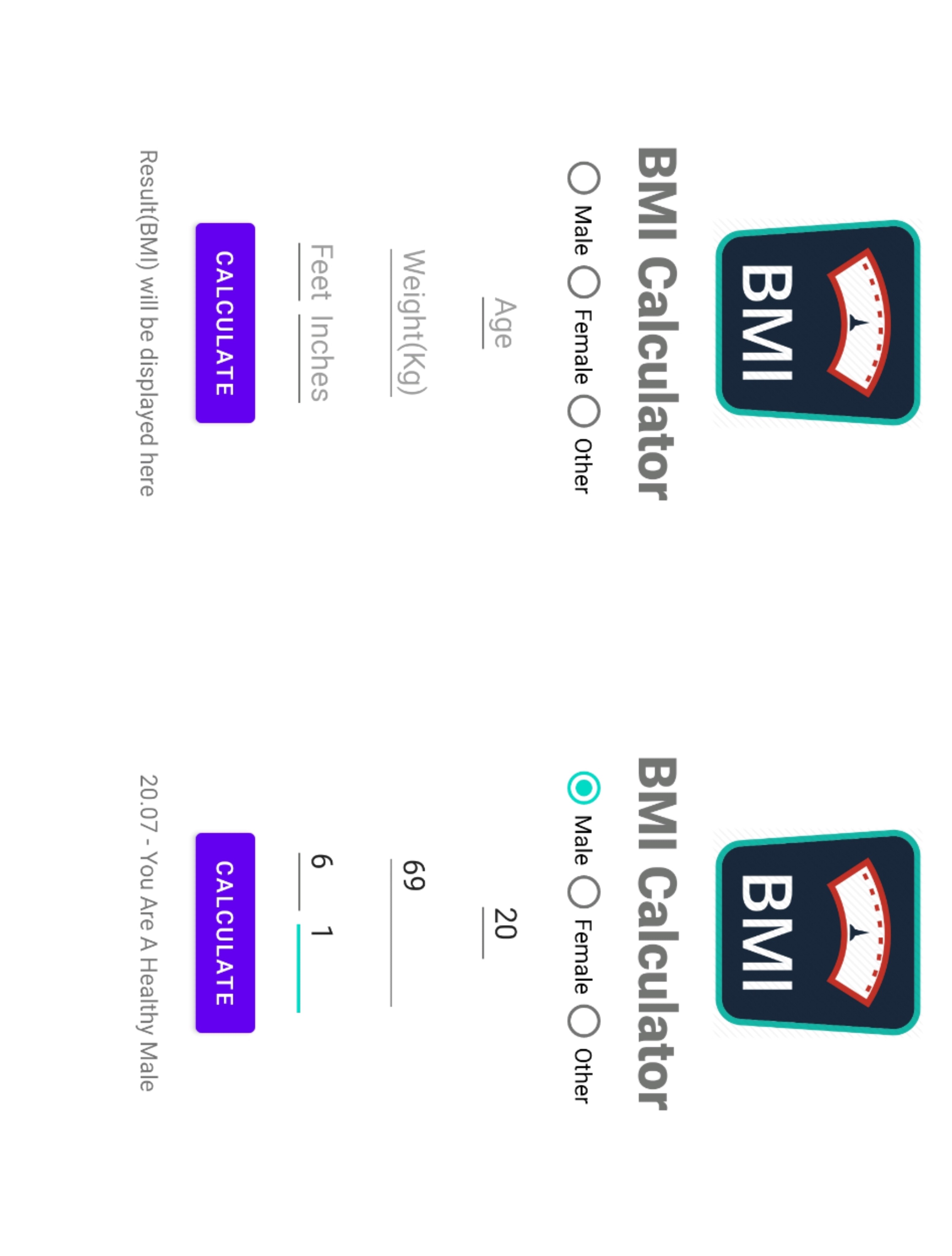 GitHub - AnkurTambe/BMICalculator: An Android App that takes the user's ...