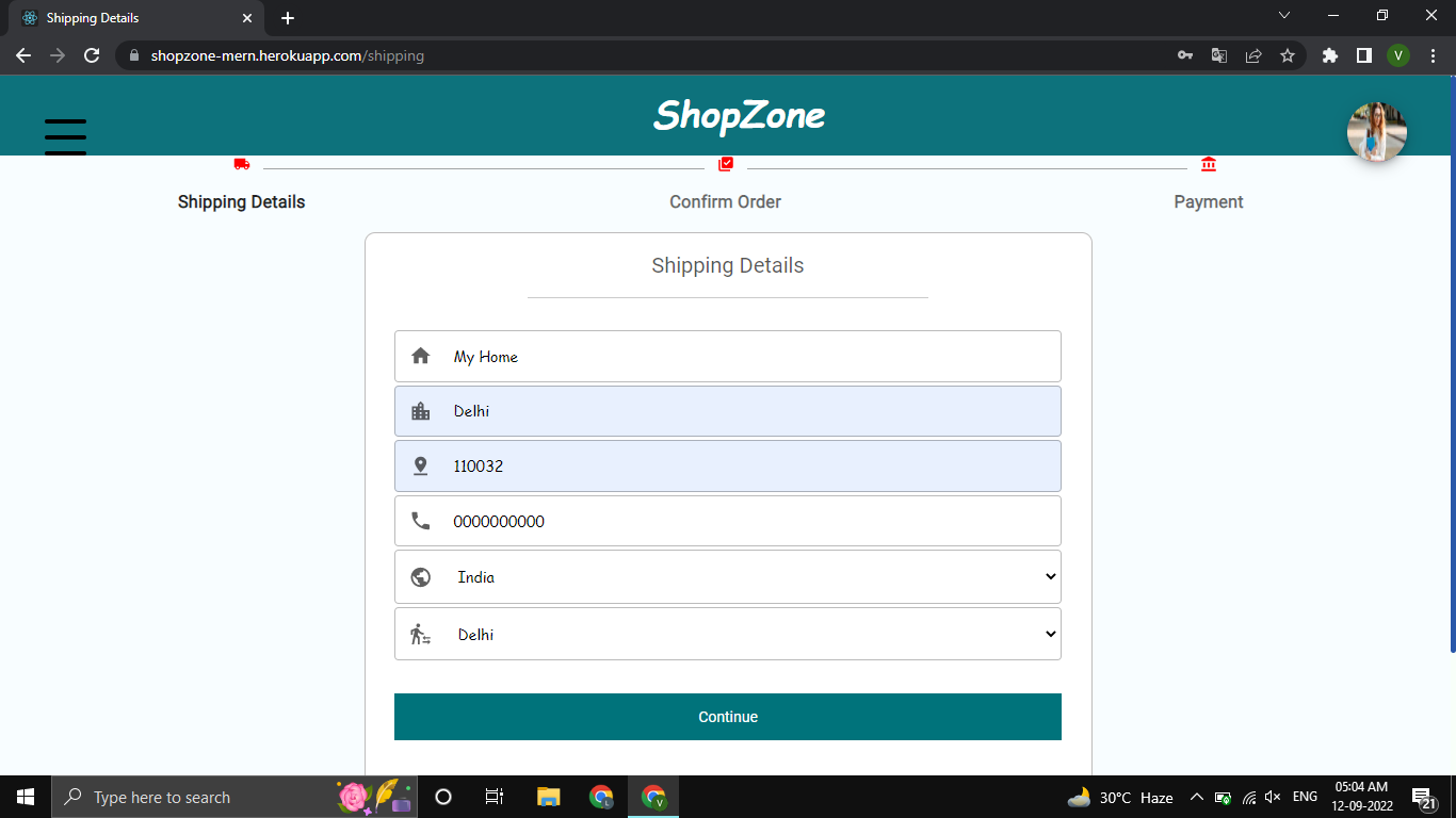 GitHub - vishakha-aggarwal/Shopzone: An end-to-end online shopping platform in which goods are ...